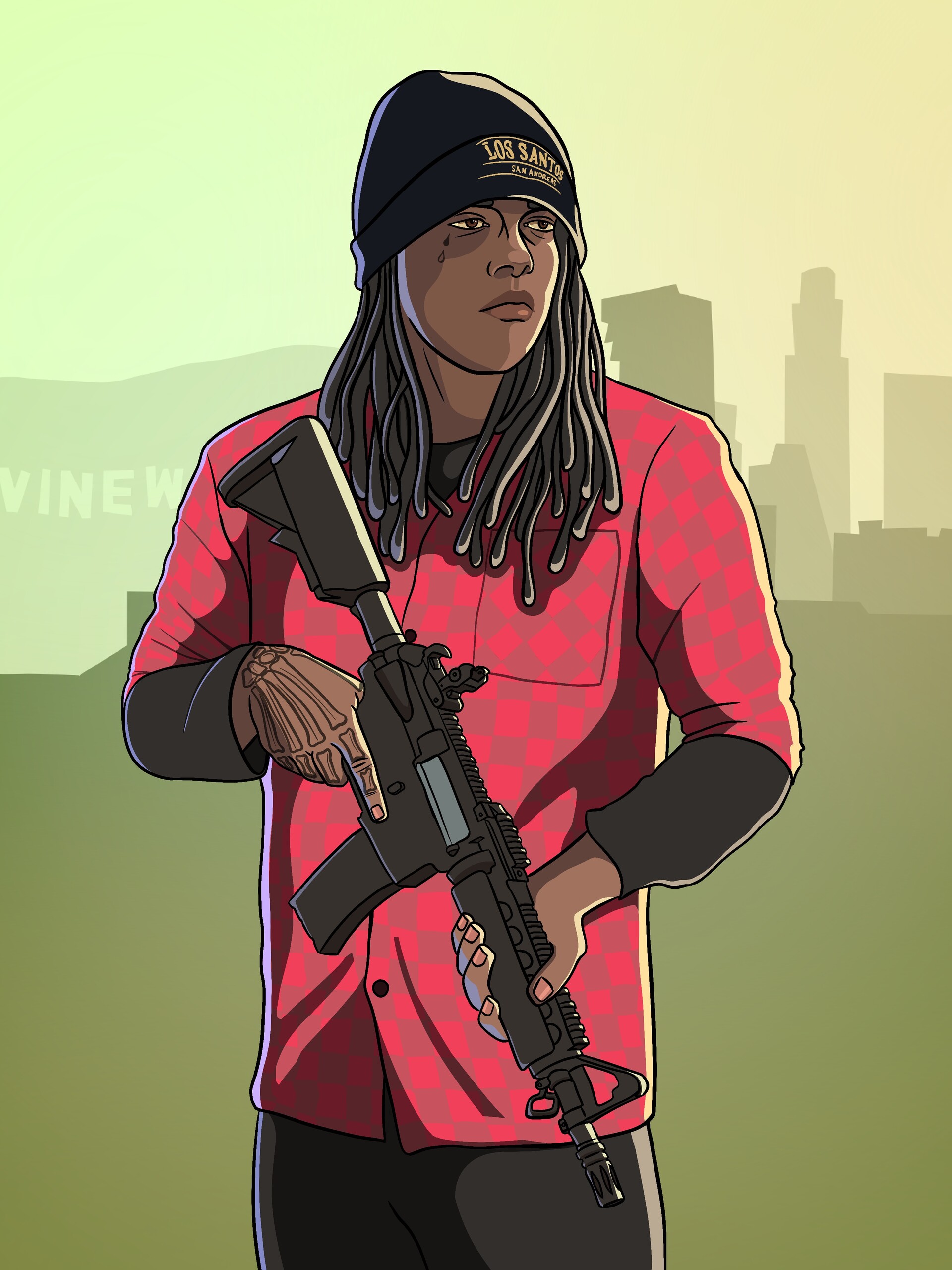 ArtStation - Portrait, GTA Style