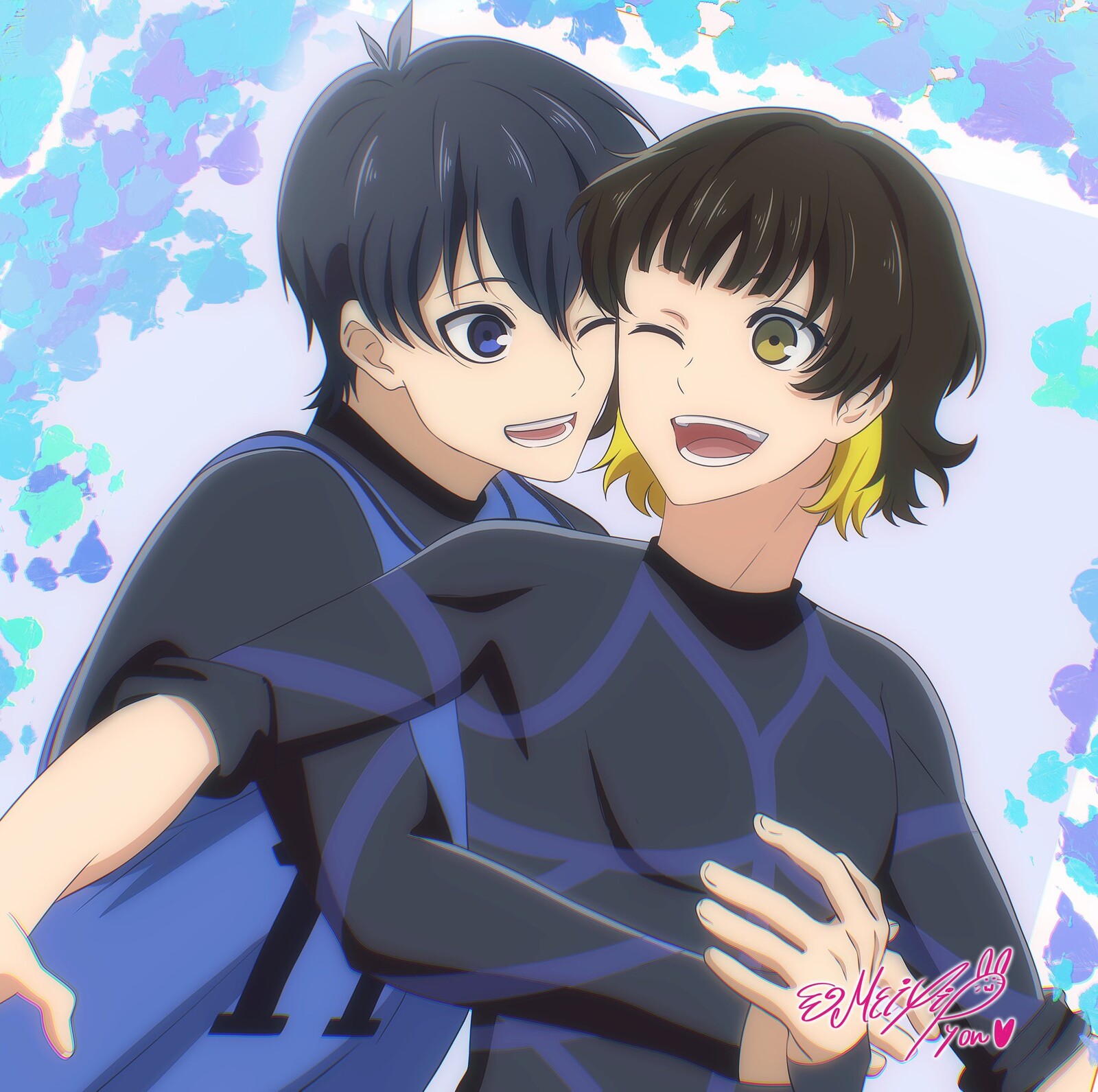 Meijis Fan Page Bachira And Isagi Artwork