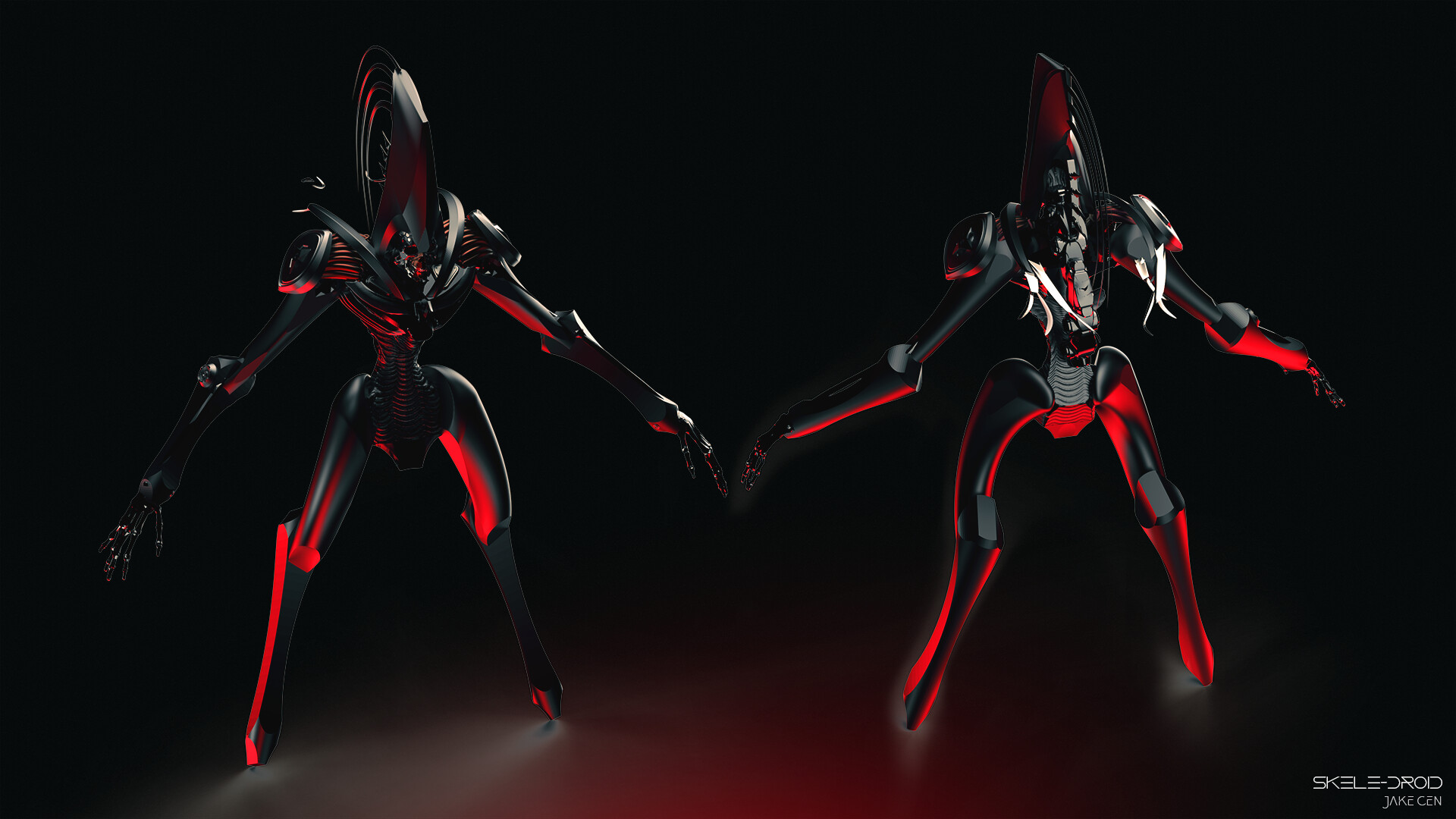 ArtStation - Skele-droid WIP