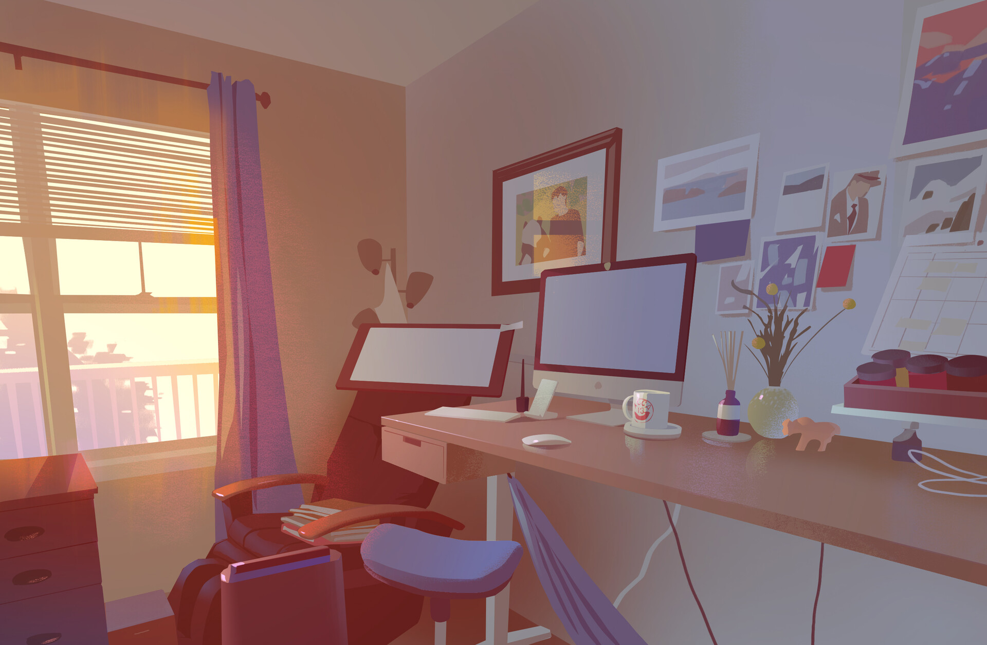 ArtStation - My desk