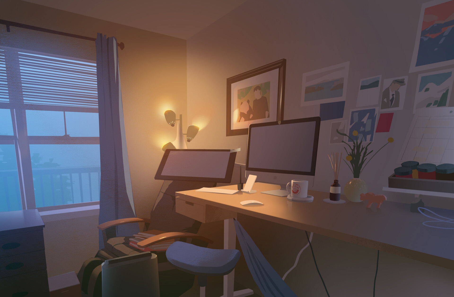 ArtStation - My desk