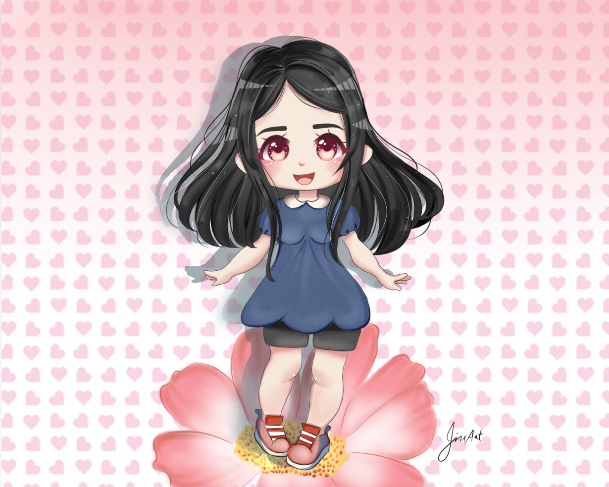 ArtStation - Client commission (chibi ver of herself)