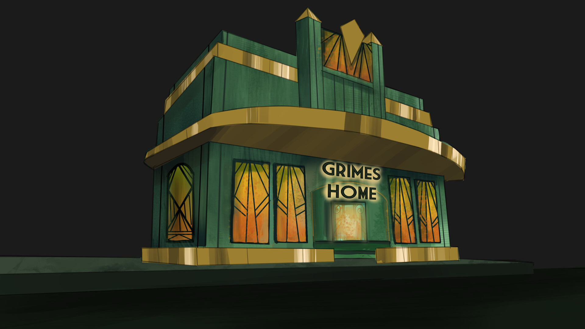 ArtStation - Environnement Design // Grimes' House