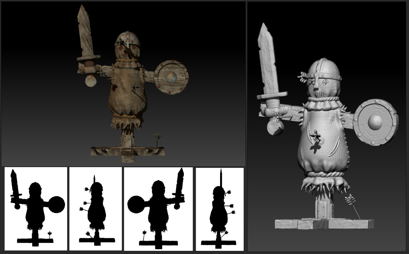 ArtStation - Target Dummy Project, Finished