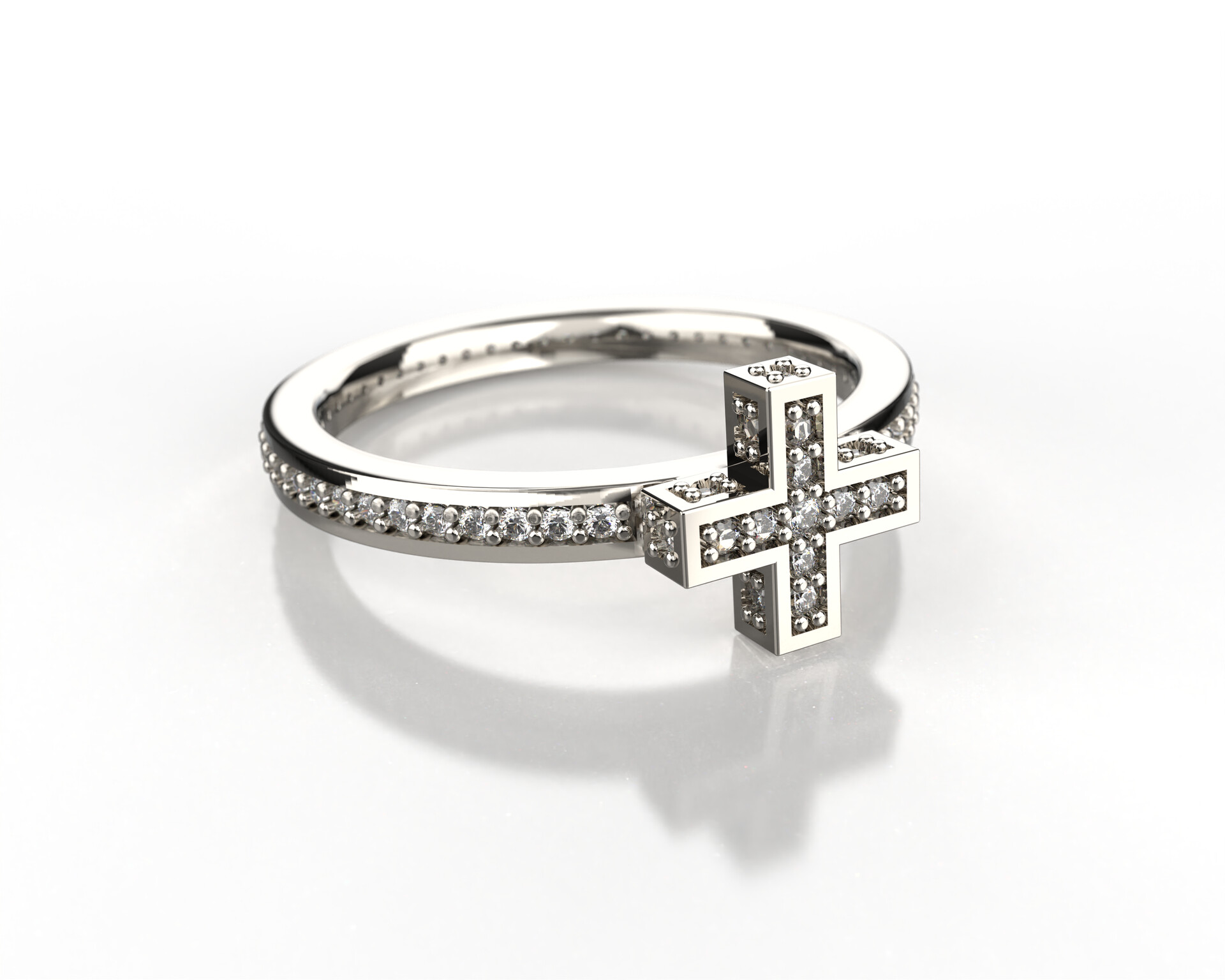 ArtStation - Cross jewelry ring