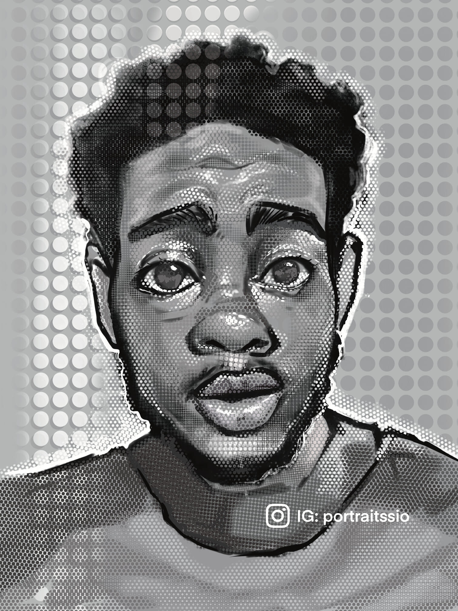 ArtStation - Greyscale Portrait Study