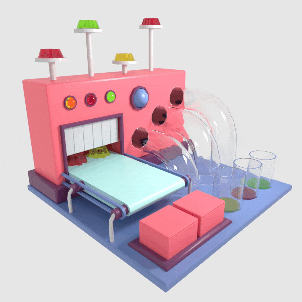 ArtStation - Jelly factory - animated