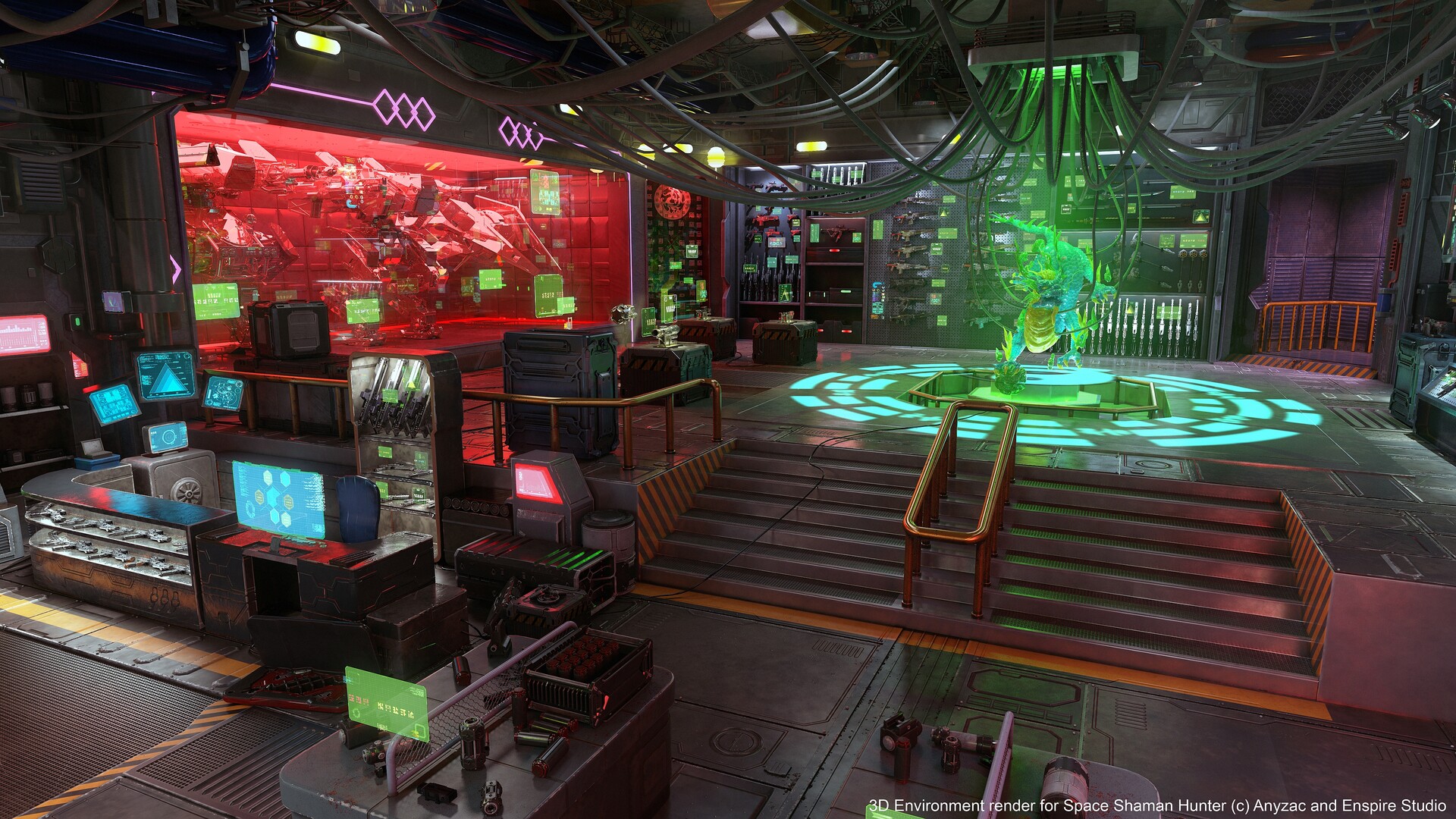 ArtStation - Space Shaman Hunter Environment Render