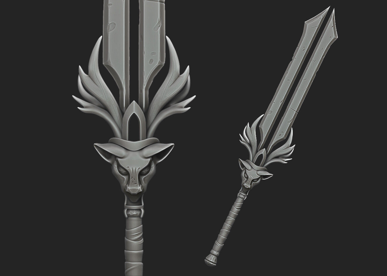 ArtStation - Stylized Medieval Weapon (WIP)