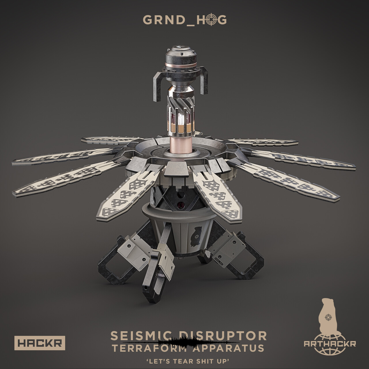 ARTHACKR - ROB@ARTHACKR.COM - GRND_HOG - SEISMIC DISRUPTOR - TERRAFORM ...
