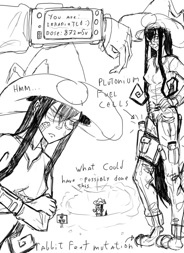 ArtStation - Ivana the necromancer witch lady, and acute radiation poisoning