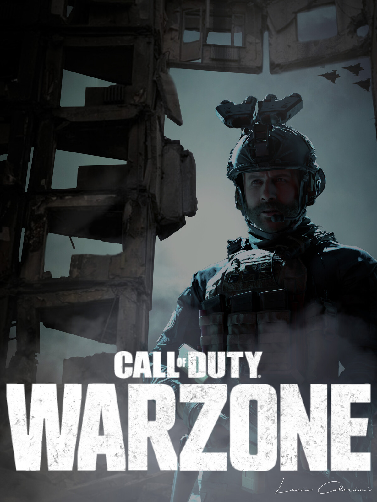 Lucio Colorini Graphic Design - Trio poster Call of Duty Warzone