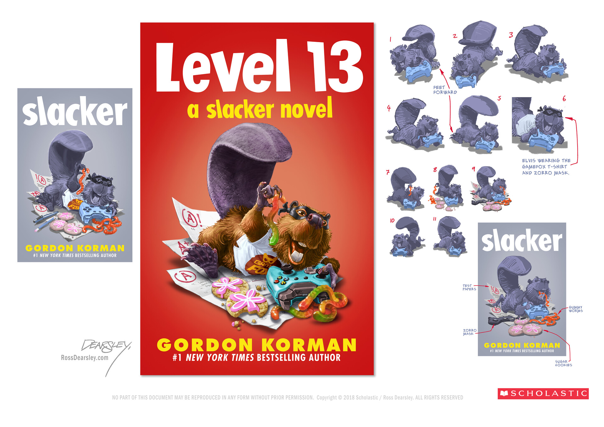 Ross Dearsley - Slacker: Level 13 - book cover illustration