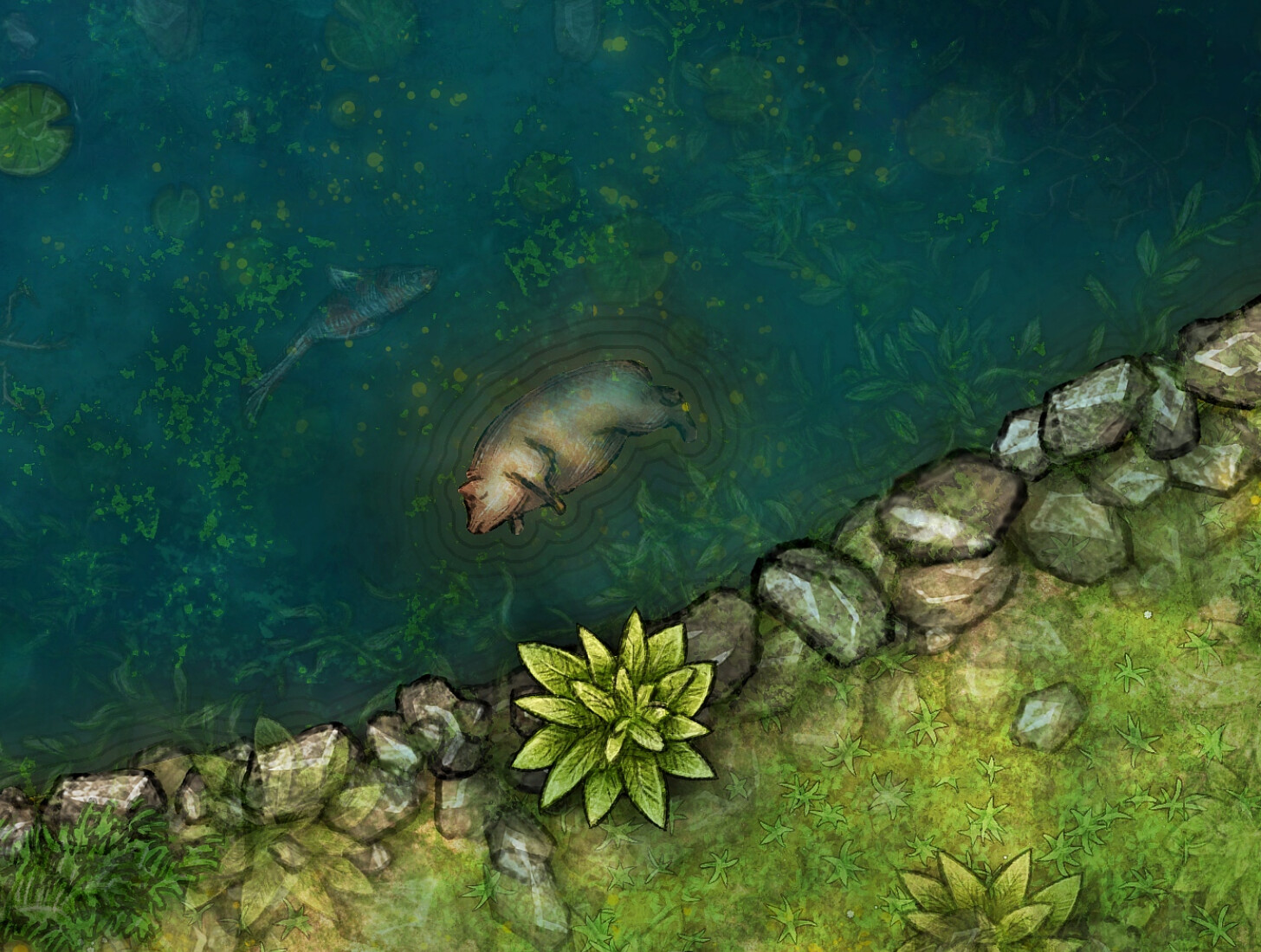 Detailed Dungeons - Butterskull Ranch (Pond) (Day)