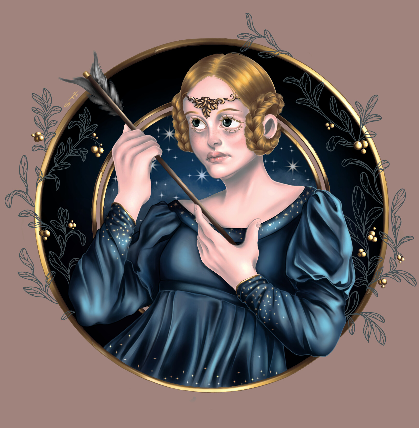 ArtStation - Girl with arrow (OPEN COMMISSION)