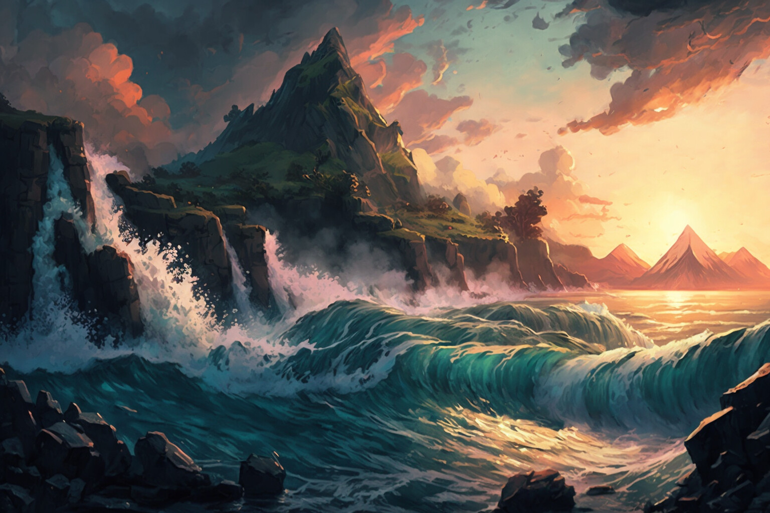 ArtStation - The power of the waves