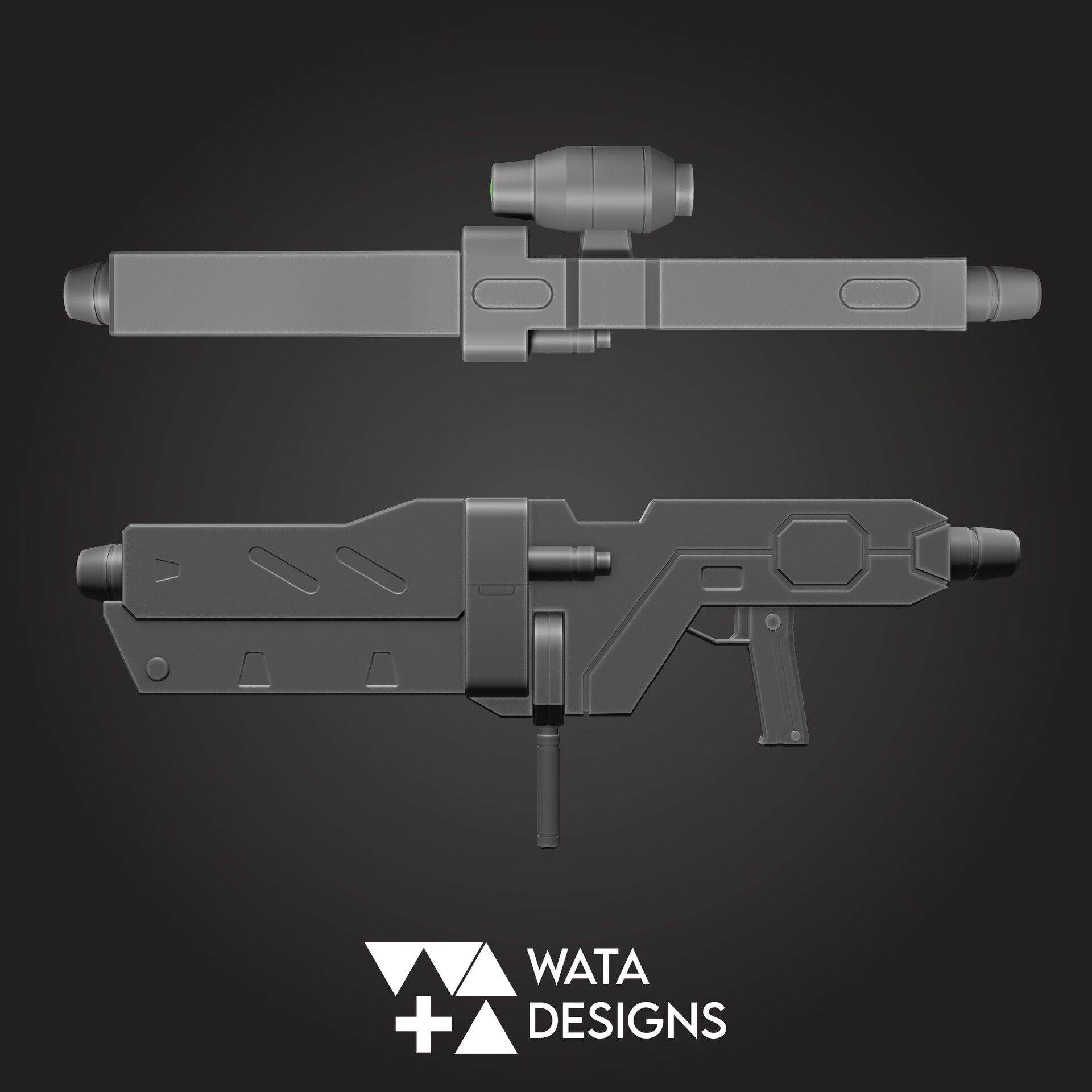ArtStation - RGM-88X Jeddah Beam rifle