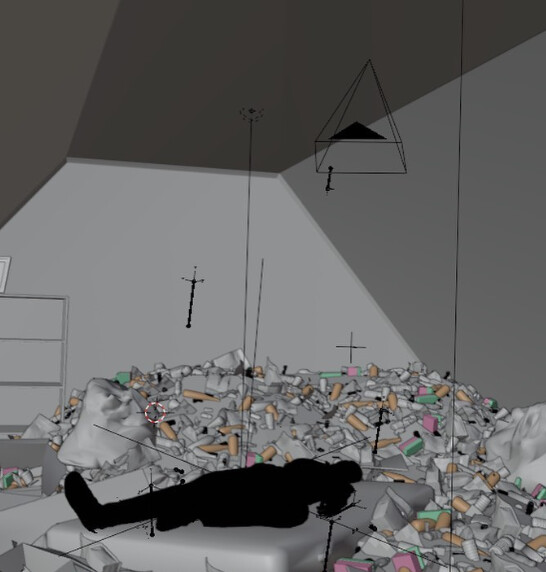 HUMANOT - Messy Room Environment For Animation