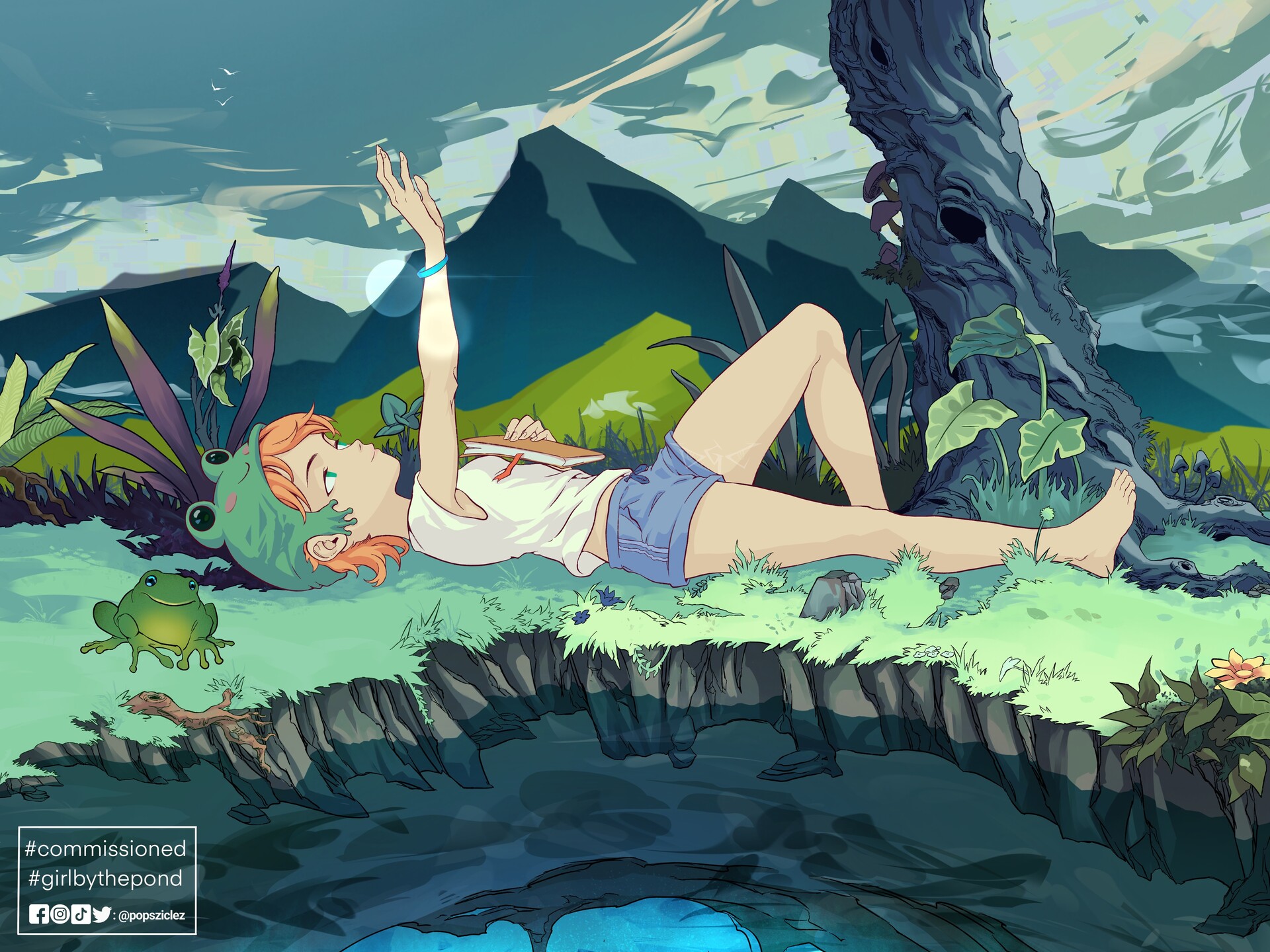 ArtStation - Girl in the Pond