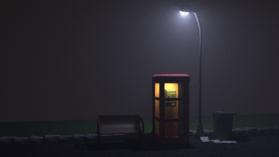 ArtStation - Public Phone at Park