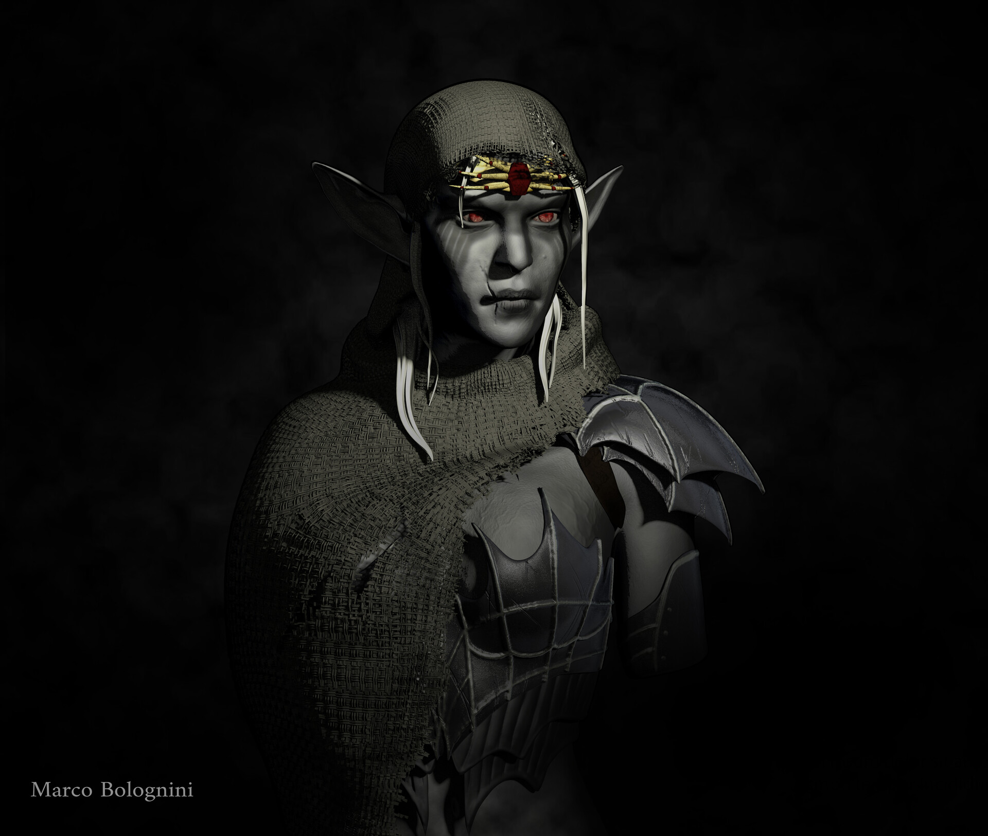 ArtStation - Female Dark Elf Sisters