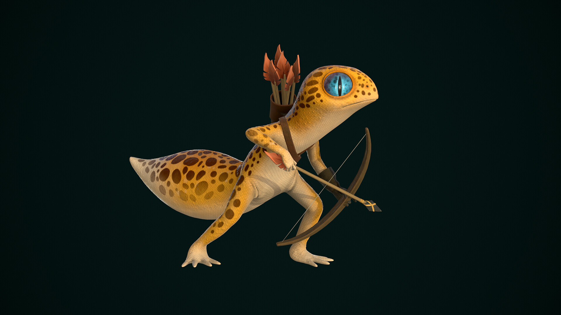 ArtStation - Gecko archer | RPG Reptiles