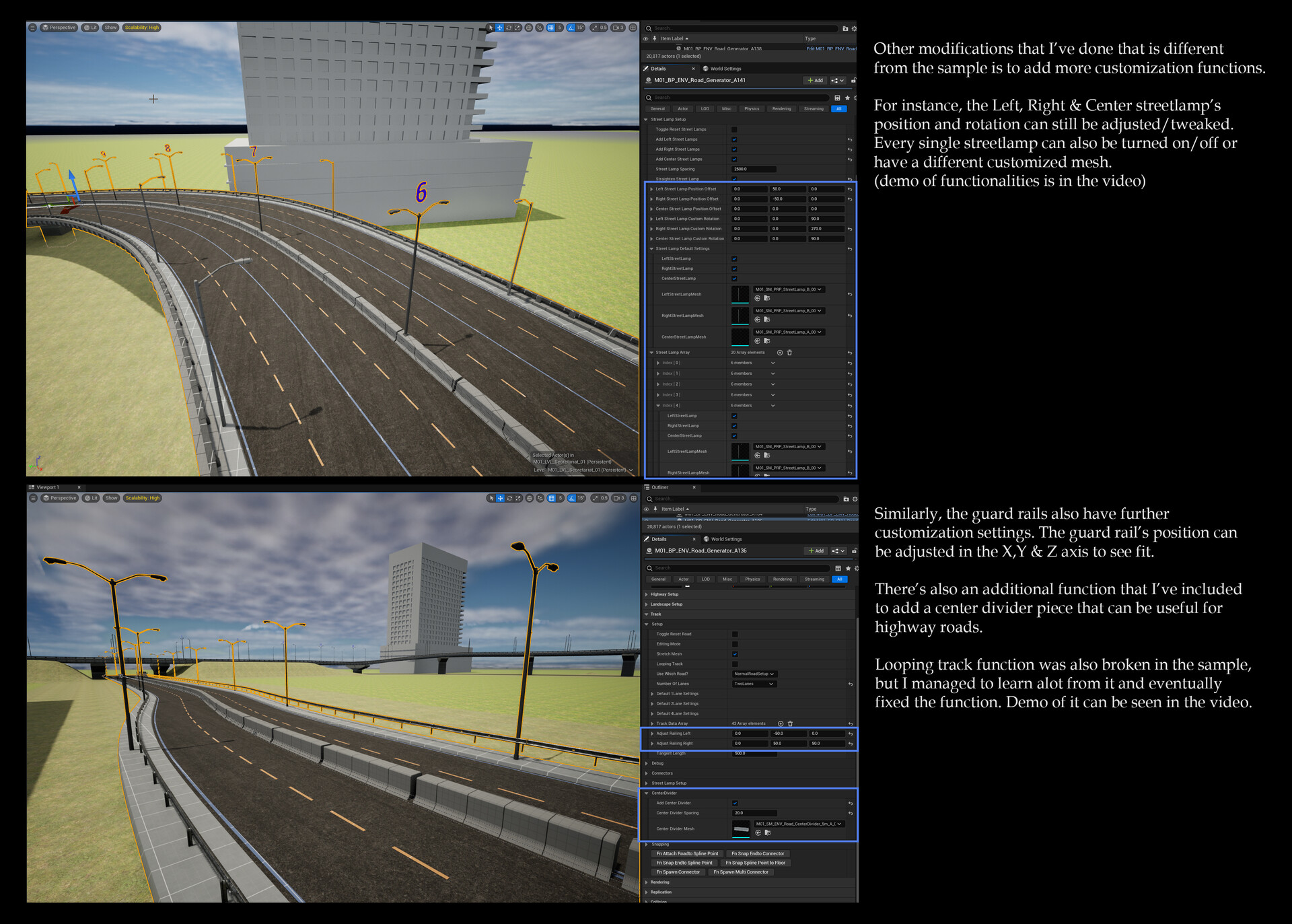 Shu Gi Lim - UE5 Blueprint Learning- Procedural Road System