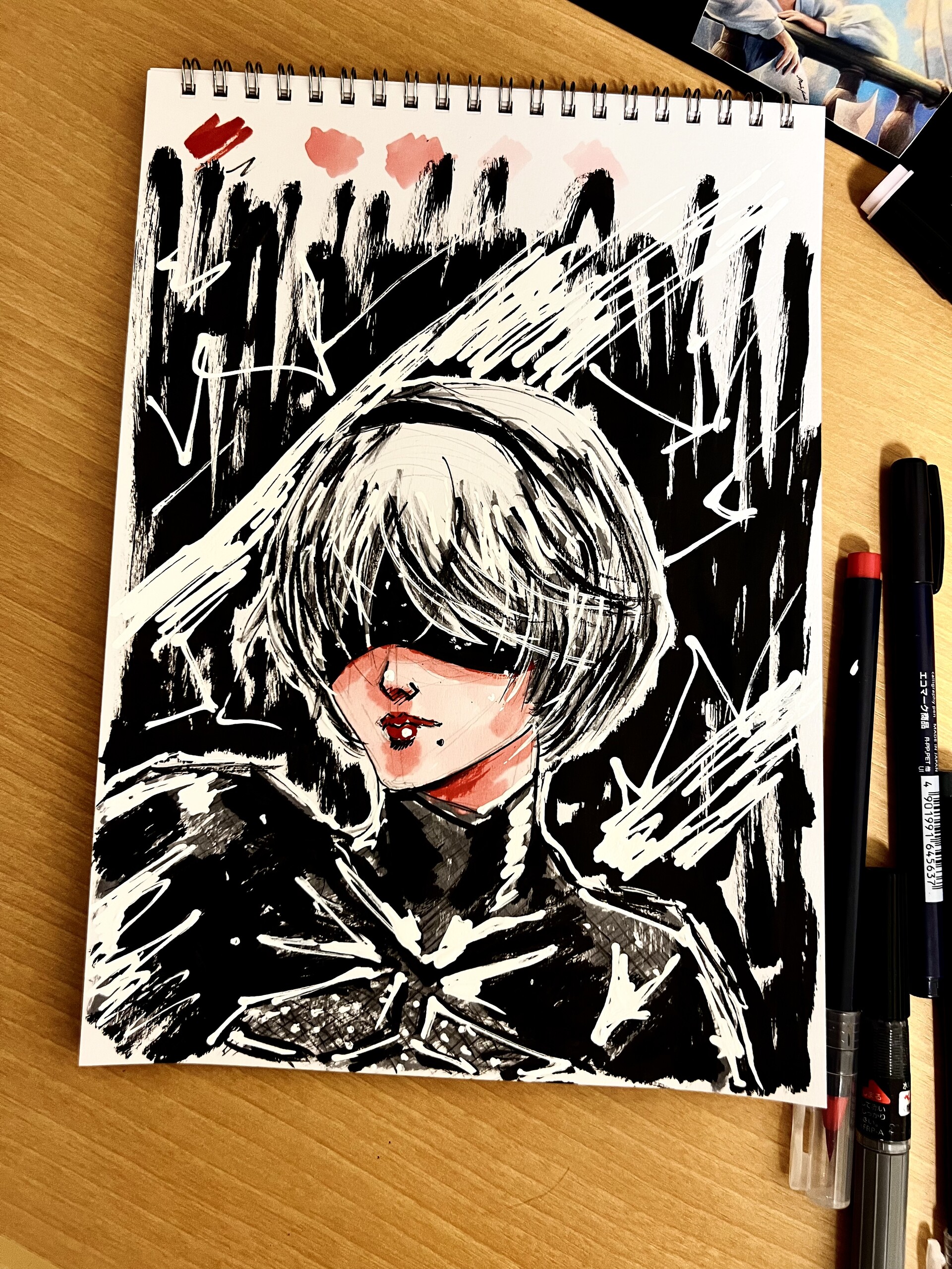 ArtStation - Nier Automata 2B sketch