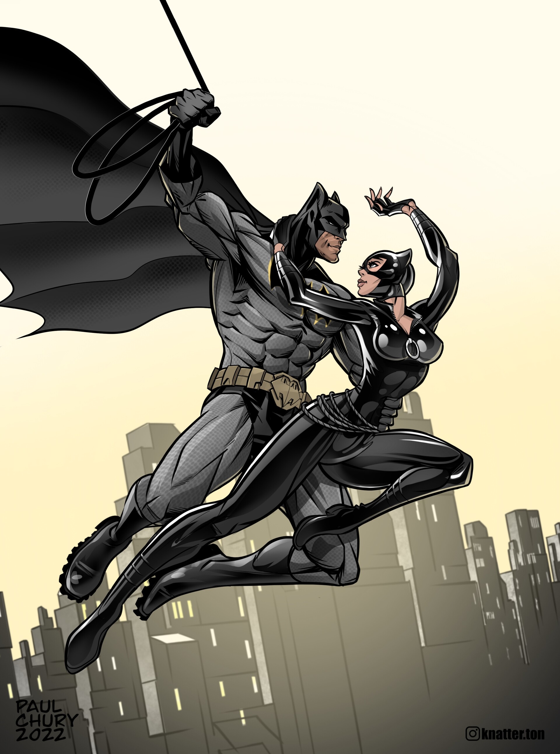 ArtStation - Batman saving Catwoman