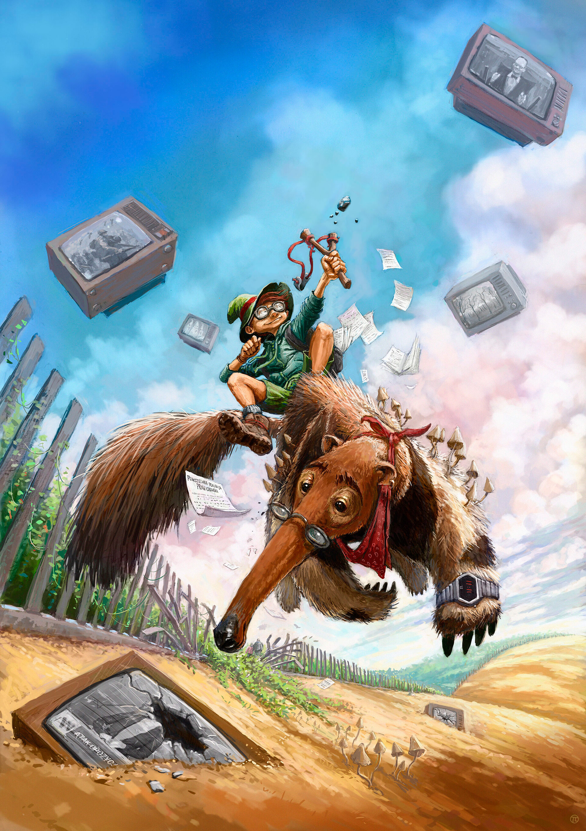 ArtStation - gadabout3-poster illustration