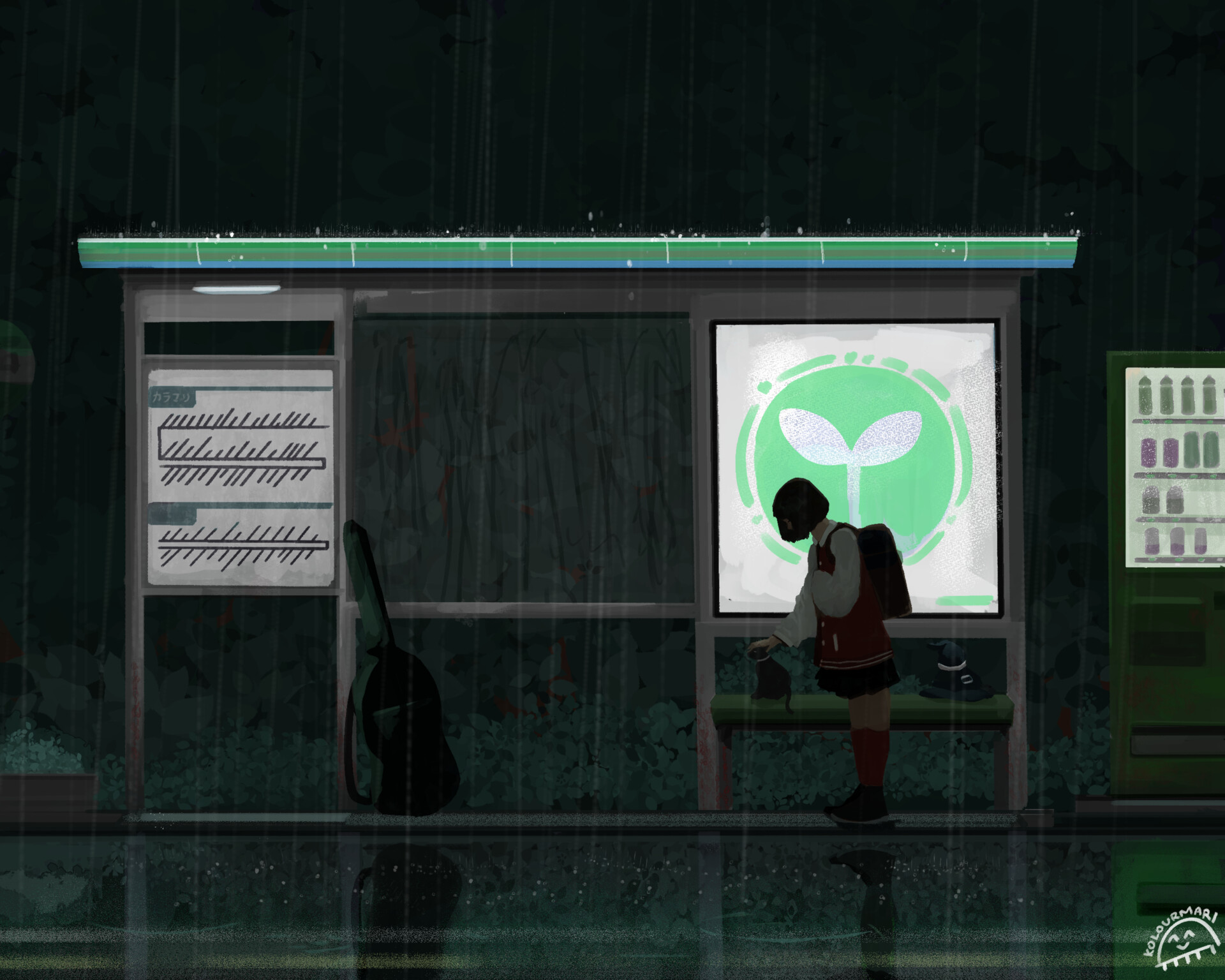 ArtStation - Night Bus