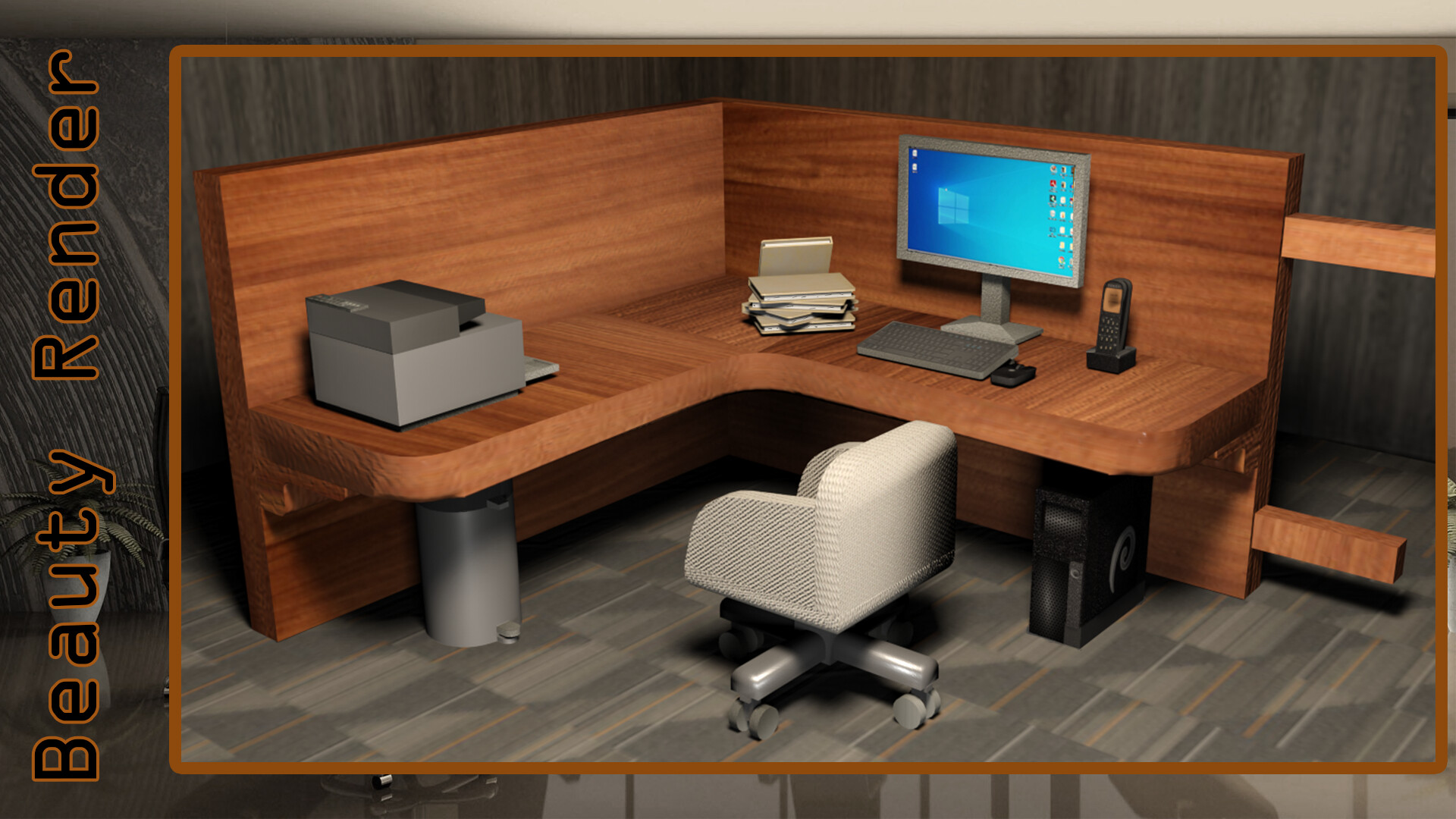 ArtStation - Office Cubical