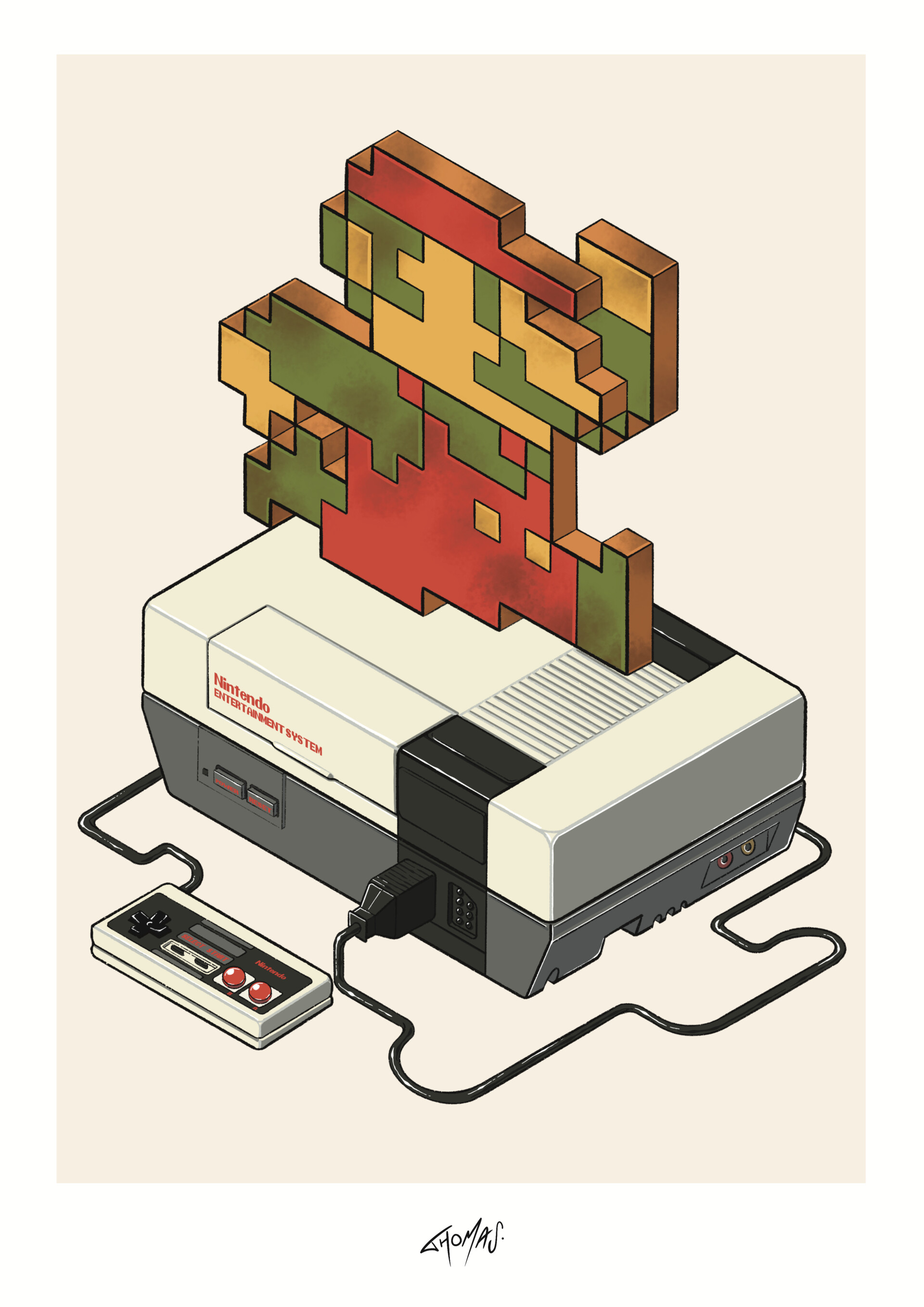 ArtStation - RetroPixel - Mario