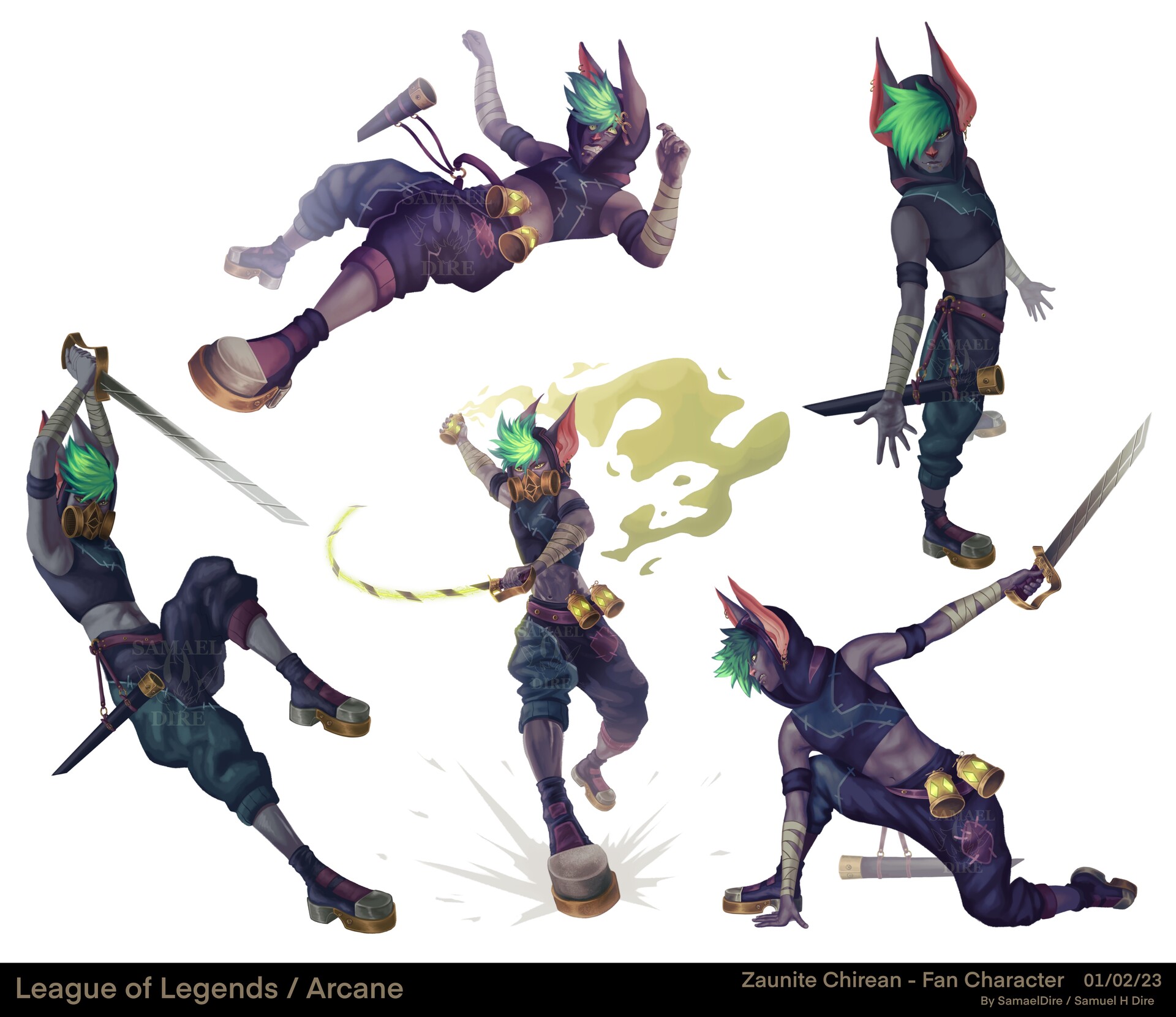 ArtStation - Zaunite Chirean - League of Legends / Arcane fan character