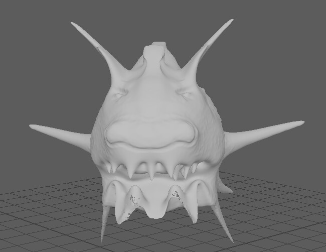 ArtStation - Dragon head (retopology)