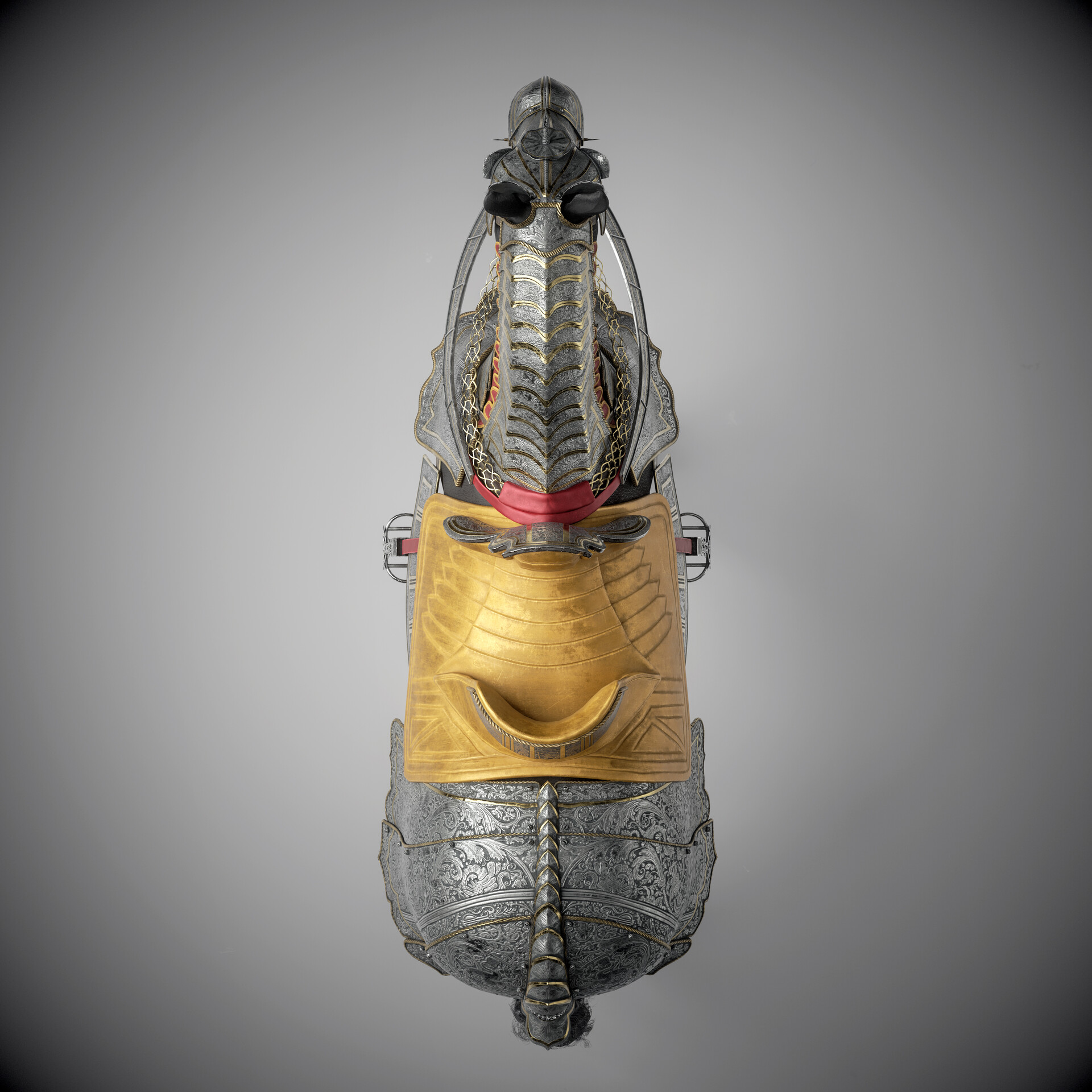 Josh Stoneley 3D Art - Barded Steed (Realtime)