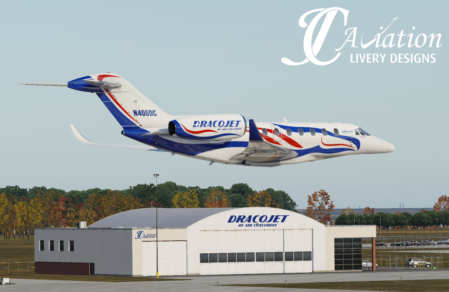 Joey Cao - Dragon-Themed Business Jet livery (Cessna Citation X+)