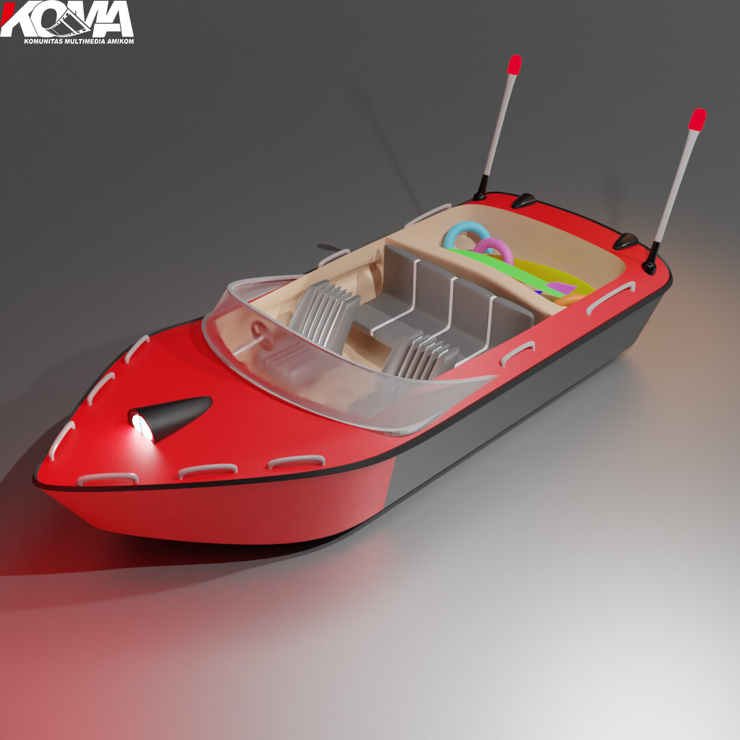 ArtStation - Speed Boat (By: Muhammad Luqman Ramadhan)