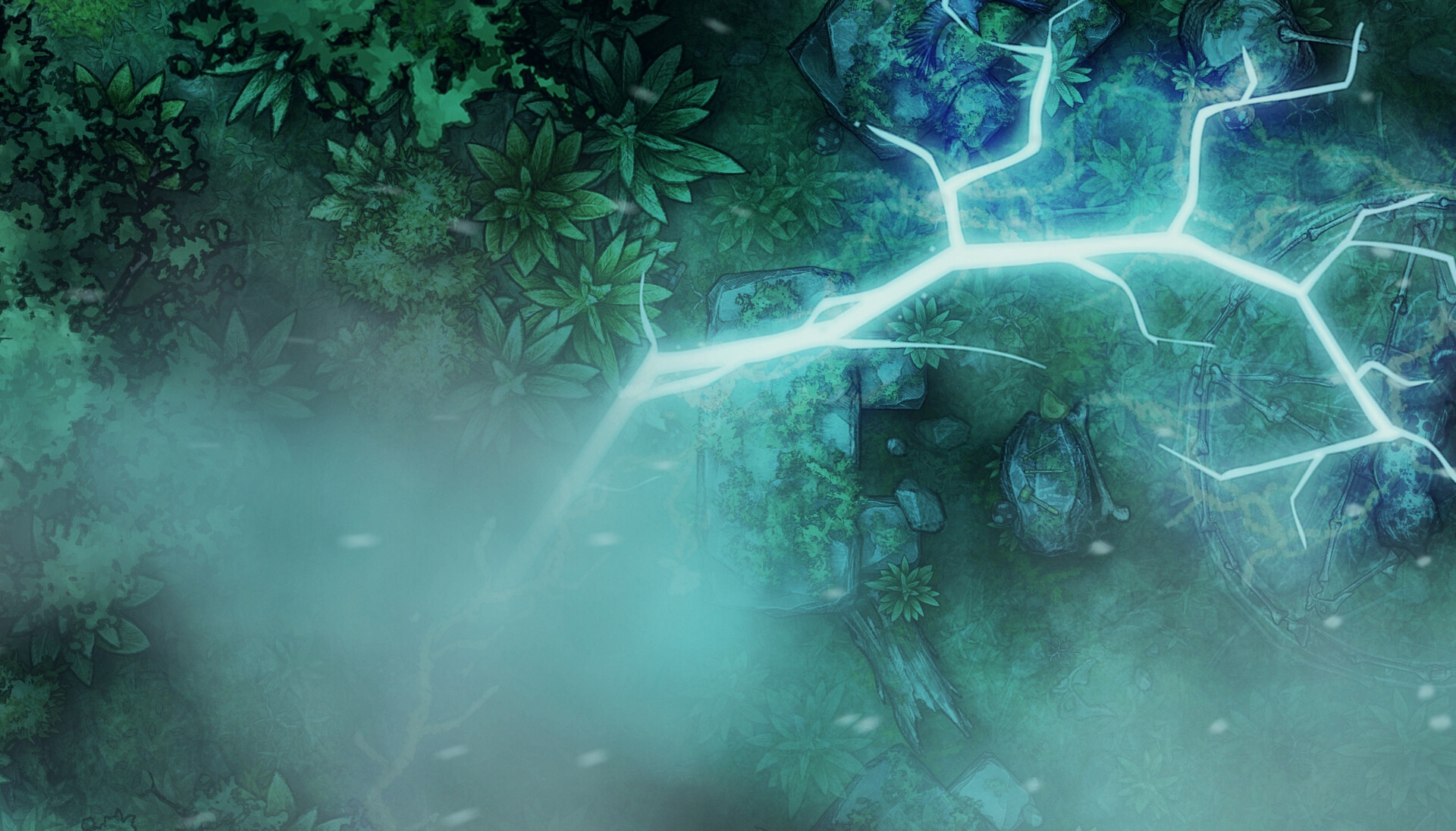 Detailed Dungeons - Circle of Thunder (Storm) (Night)