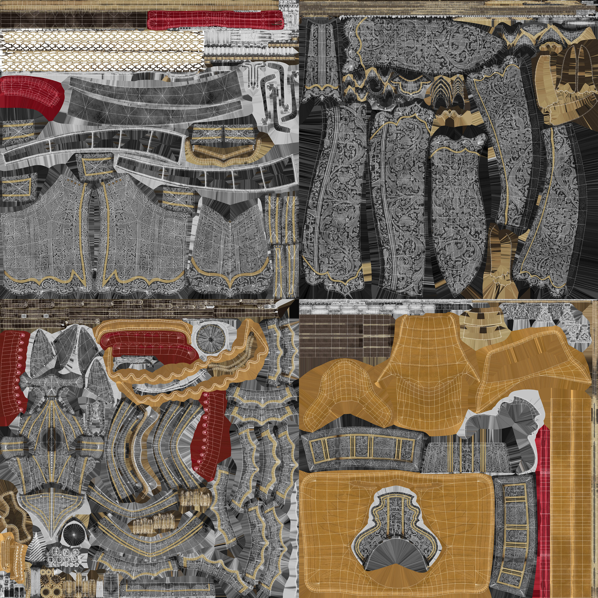 Josh Stoneley 3D Art - Barded Steed (Realtime)