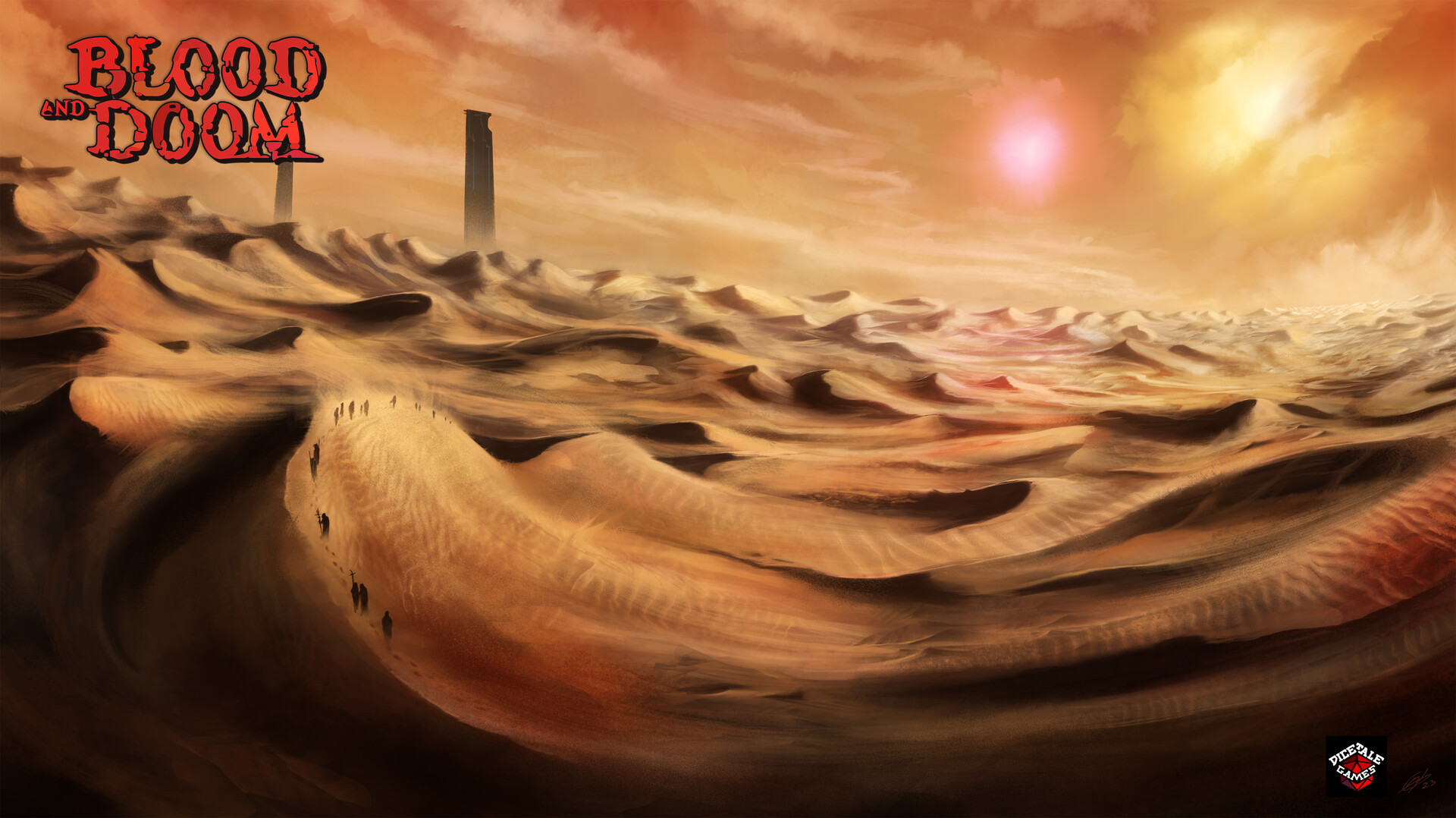 ArtStation - desert 2 environment blood and doom!