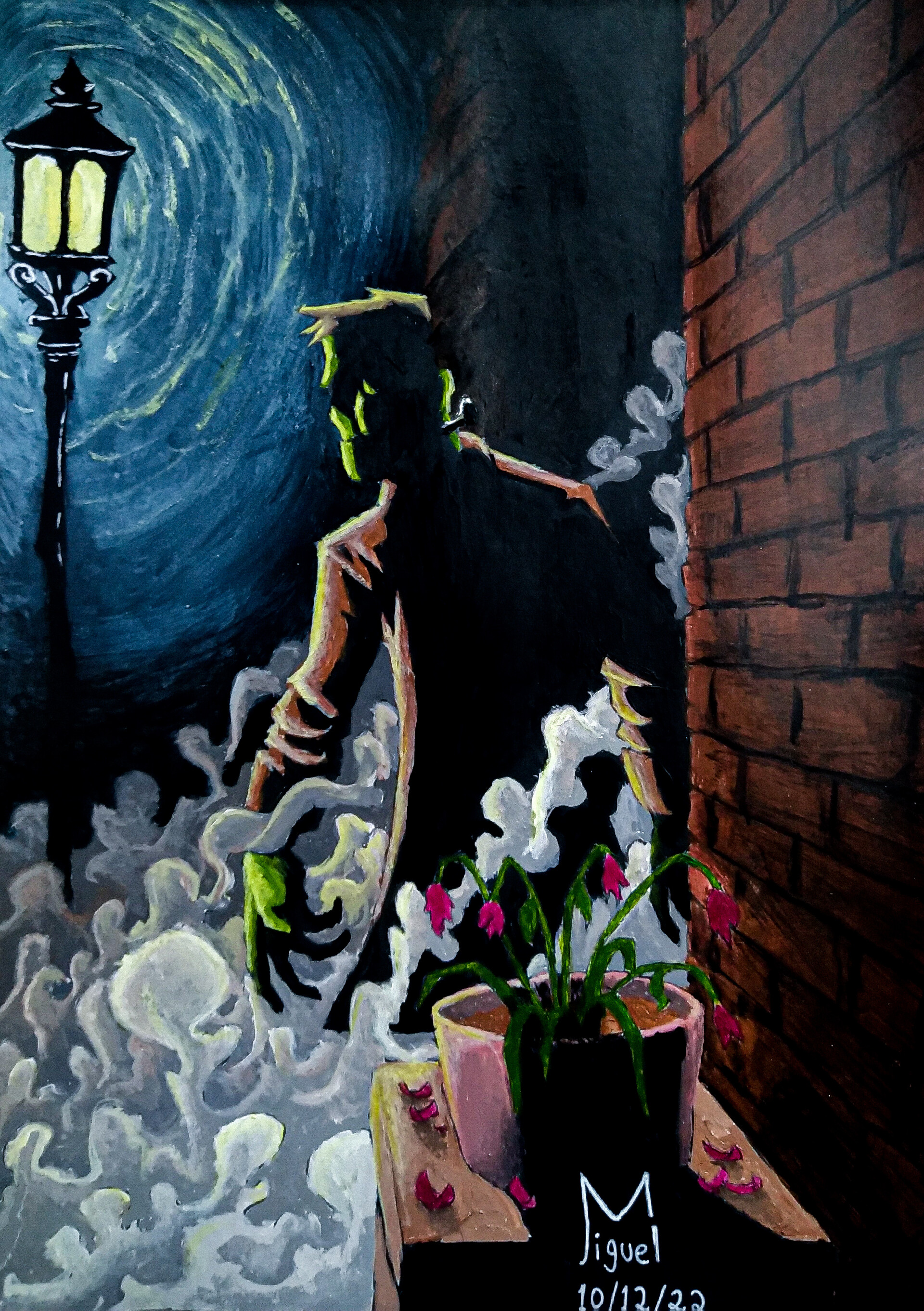 ArtStation - Frankenstein's monster at night