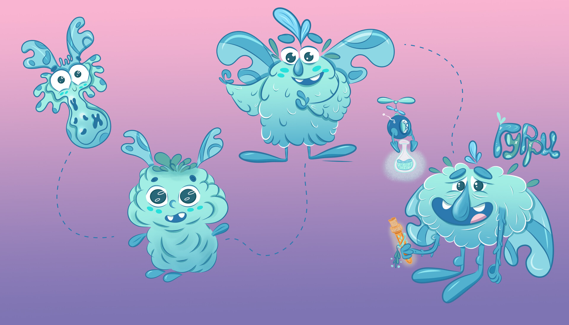 ArtStation - Monster Evolution character line Scientist