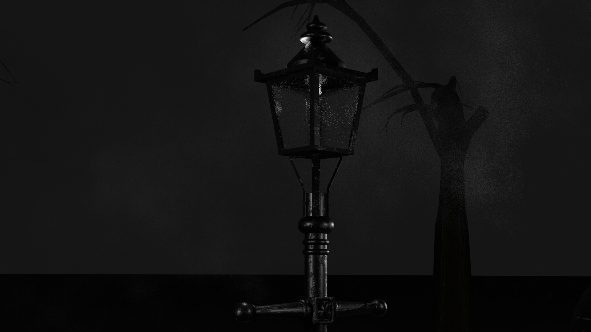 Nathan Flint - Spooky Victorian Lamppost in Blender