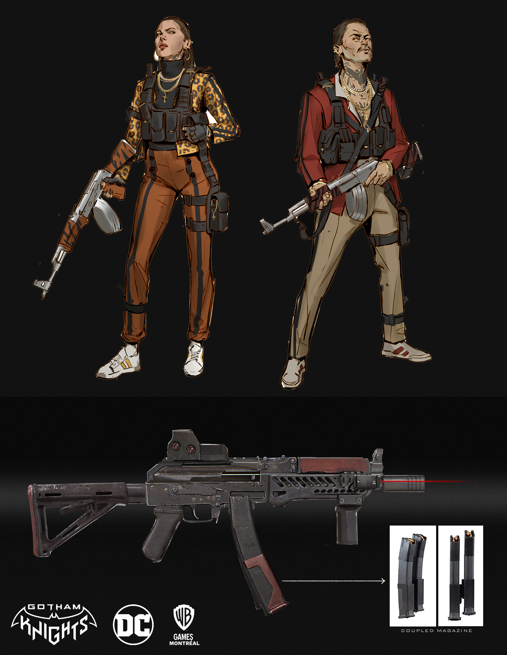 Sam Couture - Gotham Knights - Mob and Kane Security Weapons