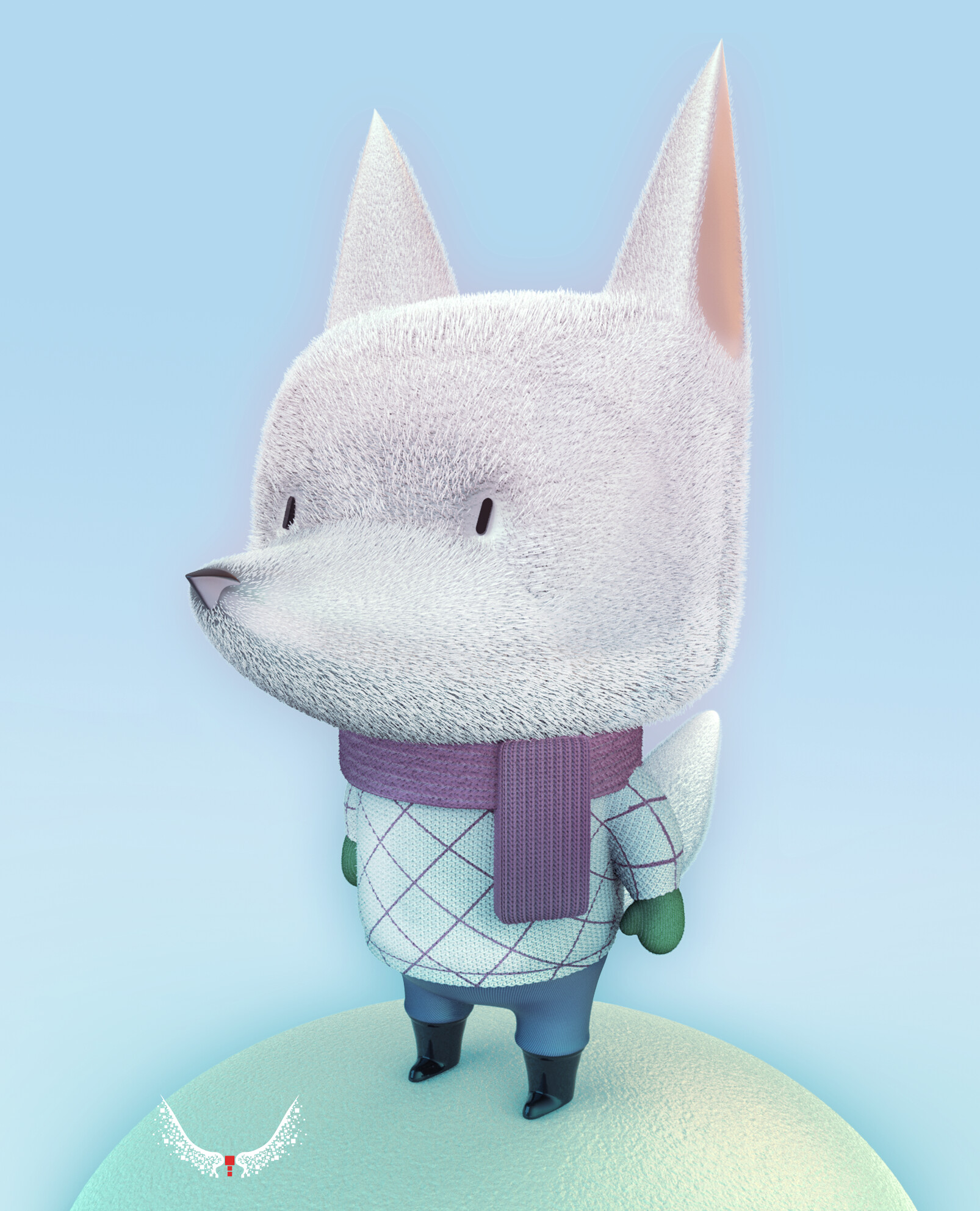 ArtStation - Little Winter Fox