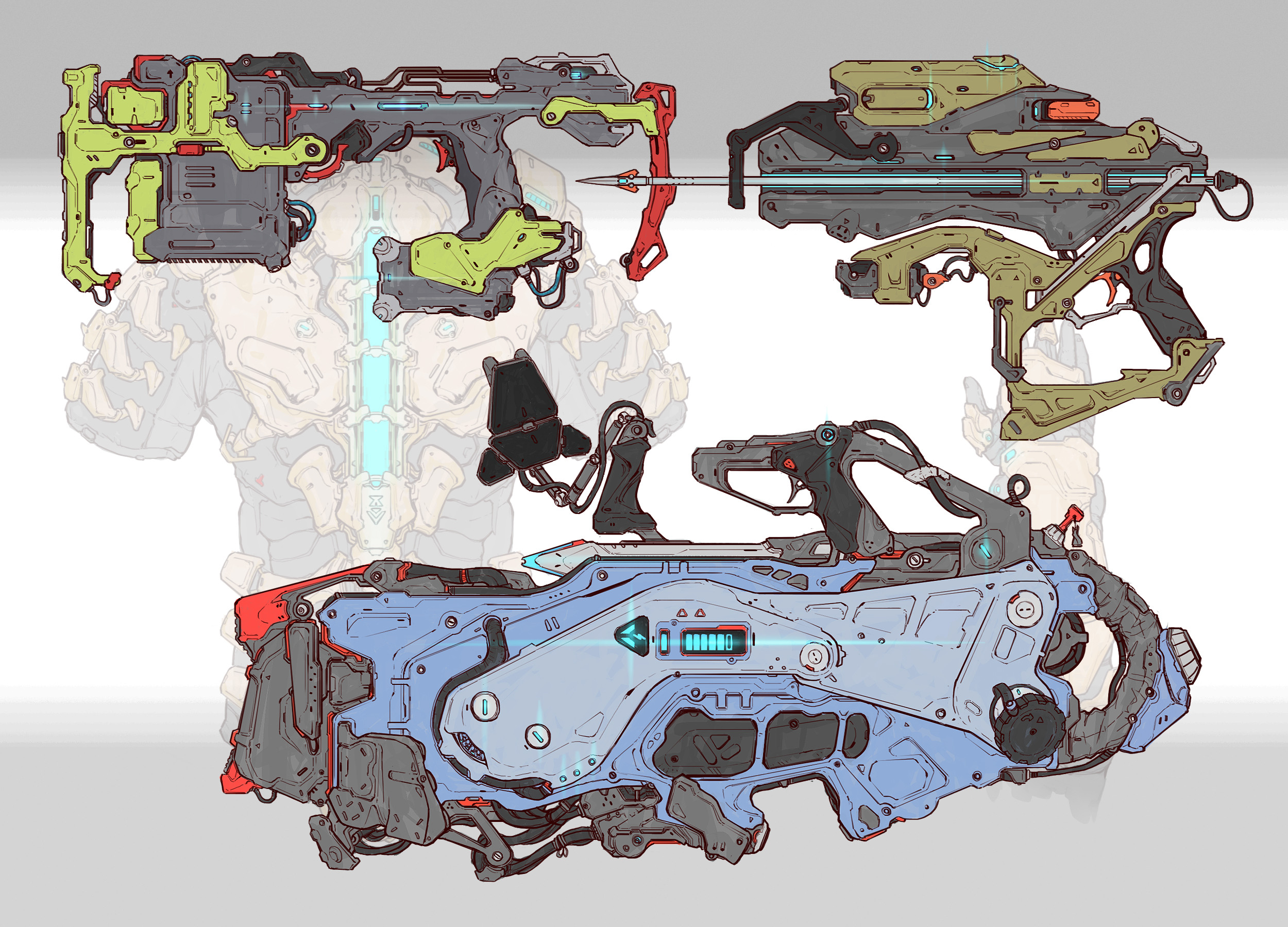 Lei Zhang - Dead Space inspired weapon designs