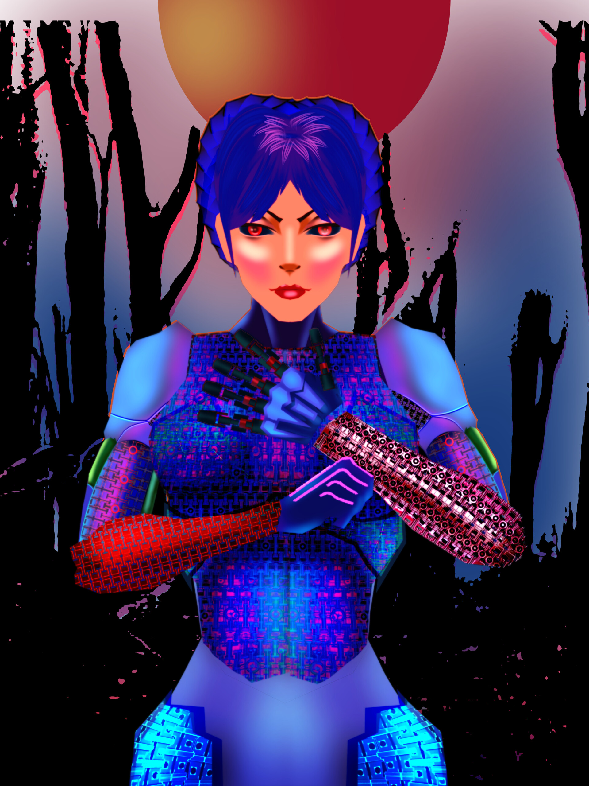 ArtStation - CSP Warrior character her darkness