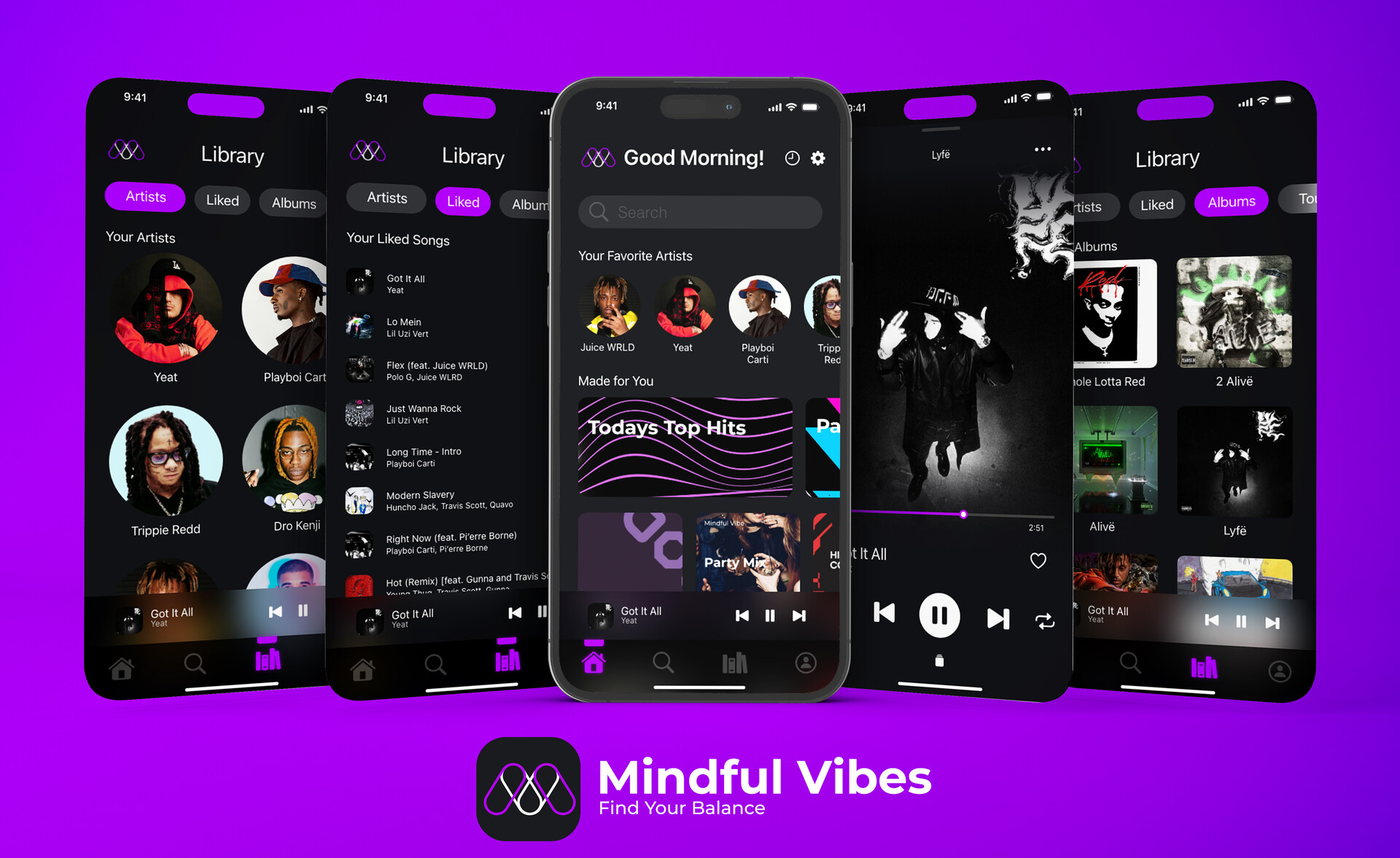 ArtStation - Mindful Vibes - Music iOS App