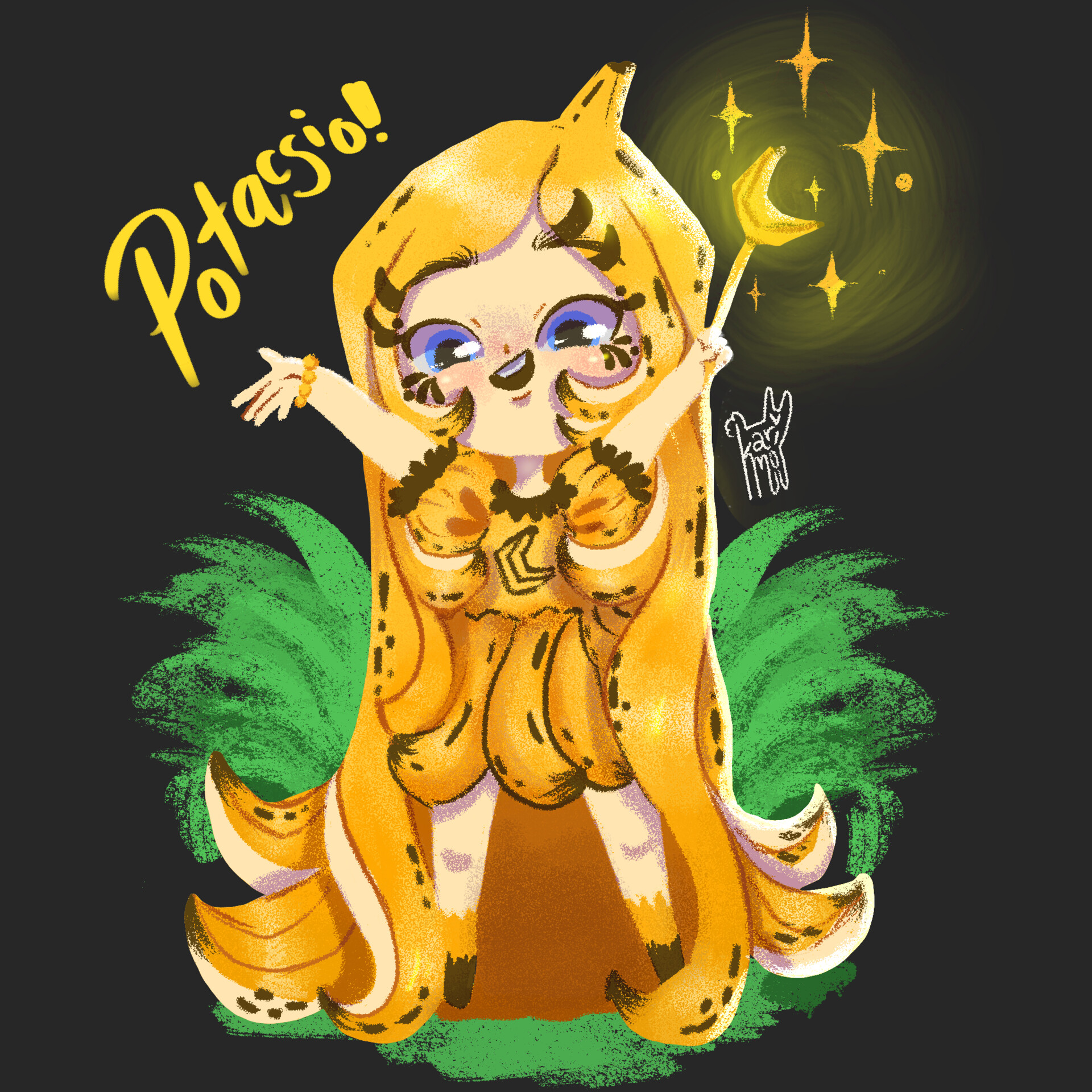 ArtStation - banana magic girl